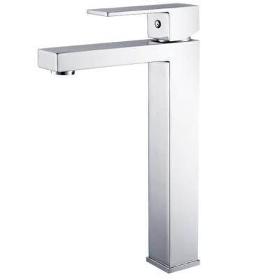 China Agujero cuadrado alto contemporáneo del grifo uno del mezclador para el lavabo del arte en venta