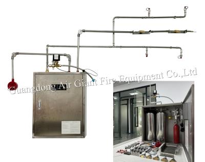 China Double Bottles Automatic Protection Commercial Kitchen Hood Fire Suppression System for sale