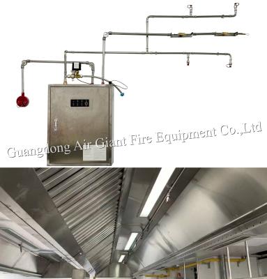 China 12L Reagent Filling Capacity Nitrogen-Driven Commercial Kitchen Fire Suppression System with Edible Oil Specific Fire Extinguishing Agent for sale