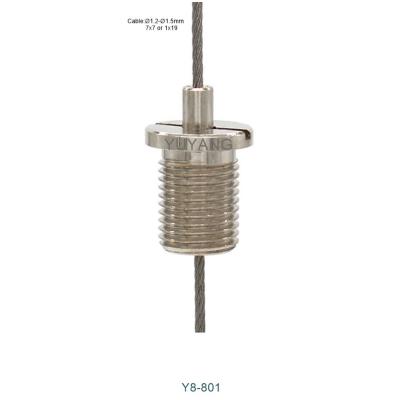 China Ajustable Length Suspension Cable Gripper Space Saving Bottom Exit Grippers Y8-801 For Hanging System for sale