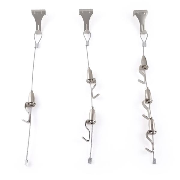 Quality Easy Install Cable Display System Stainless Steel Picture Hanging Wire Kit 1mm for sale