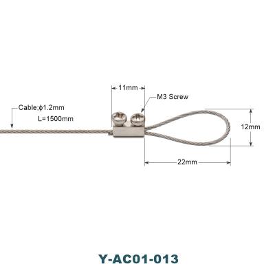 China 1.2mm Flexible Wire Rope Loop Customized Steel Cable With Loops Corrosion Resistance for sale