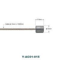 China Stop End Wire Rope Assemblies Galvanized Customizable For Lighting And Hanging for sale