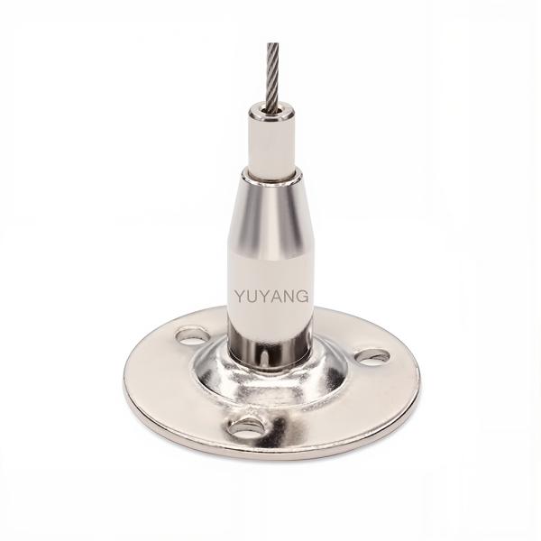 Quality Iron Suspension Cable Gripper Easy Installation 2mm Disc Shaped Ceiling for sale