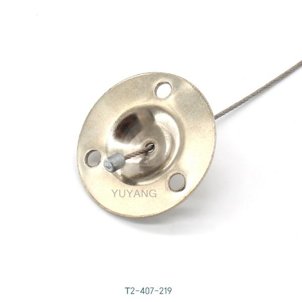 Quality Three Hole Suspension Cable Gripper Flange Ceiling Attachment For 2.0mm Wire for sale