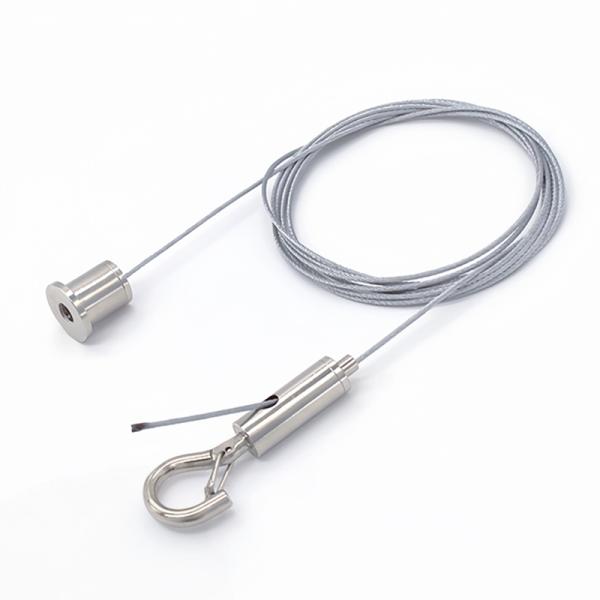 Quality Steel Cable Suspension Kits Ceiling Wire Hanging Kit With Spring For Acoustical for sale
