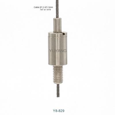 China Thread M5 Lighting Suspension Cable Gripper Bottom Exit Hanging Cable Gripper for sale