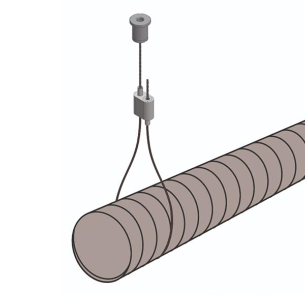 Quality M6 Thread Suspension Cable Hanging Kit Aluminum Alloy With Two Way Loop for sale