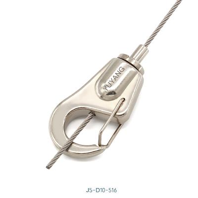 China Nickel Plating Cable Suspension Kits Gallery Display Ceiling Wire Hanging Kit for sale