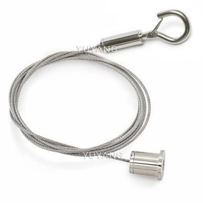 China Ceiling Hanging Wire Cable Kit with Suspension Hook Adjustable Hook Cable Gripper for Hanging Picture, Acoustic Panel for sale