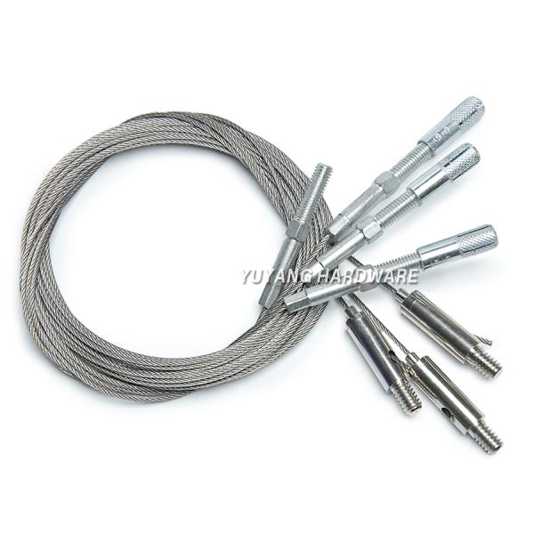 Quality Adjustable Size Stainless Cable Gripper Hanging Wire Cable Gripper Suspension Kit Ceiling Cable Gripper for sale