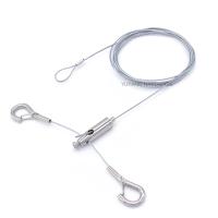 China Most Popular Cable Clips Hanging Kit Panel Light Suspension Hook with Cable Gripper for sale