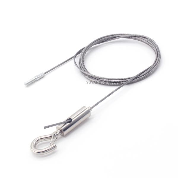 Quality Screw Ceiling Fixing Light Suspension Set Custom Steel Wire Rope with Adjustable for sale