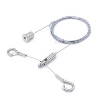 China Adjustable Cable Gripper Forked Cable Suspension Kit LED Light Ceiling Mount Cable Hanging Kit for sale