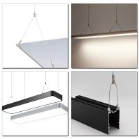 China Adjustable Cable Gripper Forked Cable Suspension Kit LED Light Ceiling Mount Cable Hanging Kit for sale
