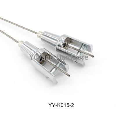 China Panel Sign Gripper Suspension Kit  Ceiling Wire Rope Suspension Kit for Hanging Picture for sale