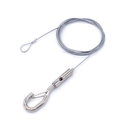 China Hot Selling Brass and Metal Hanging Kit Suspension Hook Cable Gripper Wire Rope Suspension Kit for sale