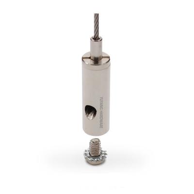 China Hot Sales Adjustable Size Nickel Plated Hanging Kit Suspension Cable Gripper for Lighting Accessories for Hanging Lights for sale