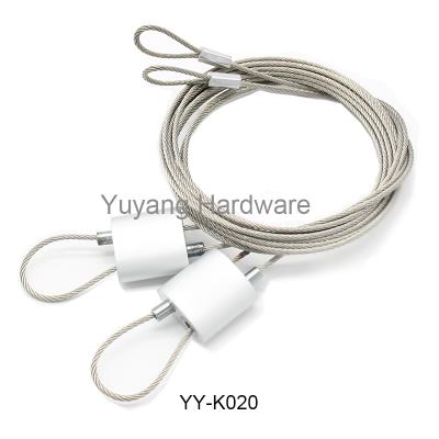 China Factory Price  Wire Rope for LED Panel Ceiling Light  Adjustable Size Hanging Kit  with Looping Cable Gripper for sale