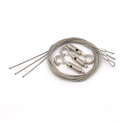 China Flexible Suspended Adjustable Hook Cable Gripper Hanging Cable Kit Picture Hanging Kit for sale