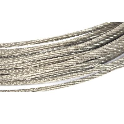 China 7*7 304 Stainless Steel Wire Rope ANSI Standard for Lighting with Cutting Bending Welding Services for sale