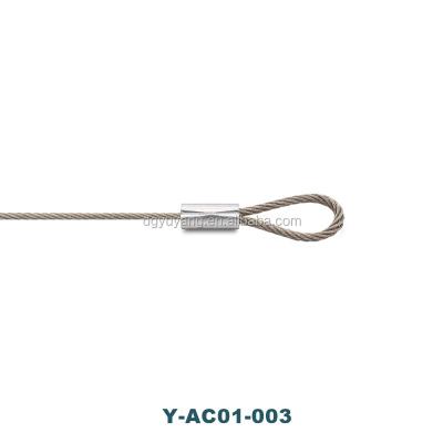 China Stainless Steel Cable Gripper Light Suspension Kit Picture Hanging System Cable Clips for sale