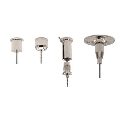 China Hanging System Cable Gripper OEM Metal Ceiling Attachment Adjustable Mount Suspension for Led Light 1.0 1.2mm for sale
