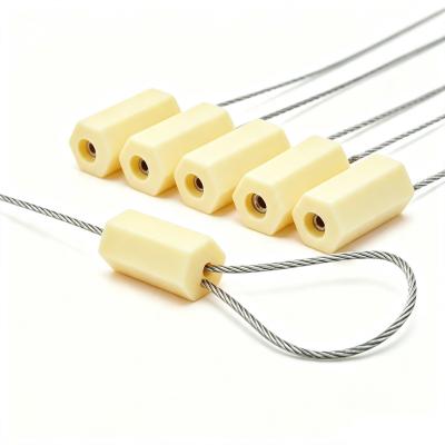 China 1.8mm/1.5mm ABS Plastic Coated Hexagonal Steel Wire Cable Seals Tamper Proof Container Security Seal Lock for sale