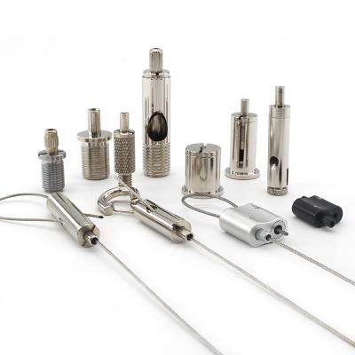 China Self-Locking Spring-Wedge Cross Cable Gripper 1.5mm Auto-Clamp Anti-Slip Safety Suspension Wire Holder for sale