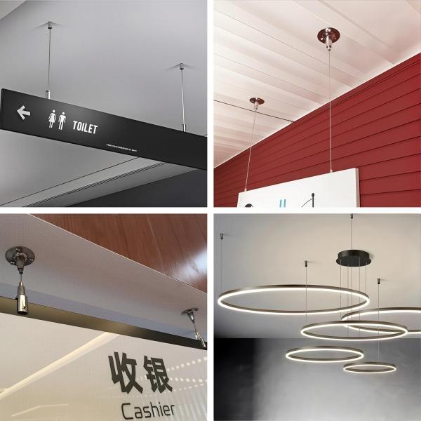 Quality Wholesale Adjustable Ceiling Attachment Brass Gripper 1.2-2.0mm Cable LED Lights for sale