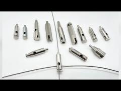 Nickel Plated Two Wire Cable Looping Gripper 46mm Height For Cable Hanging System X6-610