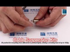 complete cable suspension kit stainless steel wire rope 1.5mm hanging system for led pendant lamp