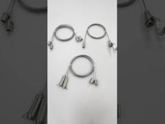 Circular Wire Rope Hanging Kit Adjustable Wire Hanging System for Lights Signs and Displays