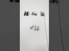Tapered Metal Cable Gripper Adjustable Hanging Wire Lock for Lighting and Retail Display Suspension