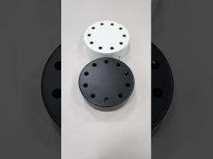 Round Black Perforated Ceiling Canopy Cable Mounting Plate for Pendant Lights and Displays