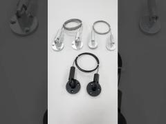 Black Ceiling Cable Suspension Set Cable Suspension Hardware for Lights Signs and Displays