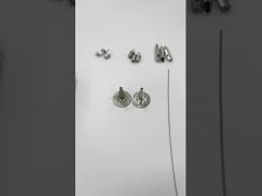 Round Disc Cable Gripper Self Locking Cable Hanging Connector for Ceiling Display Suspension