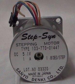 China FUJI MINILAB Spare Part MOTOR SANYO DENKI STEPPING MOTOR 103 770 01447 W PULLEY for sale