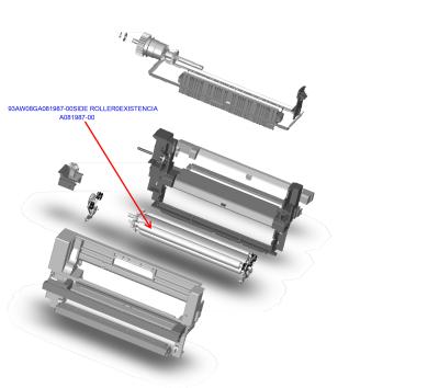 China A081987 Noritsu Minilab Parts QSS3501 Fuji Frontier LP7100 Minilab Roller for sale