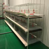 Quality Galvanized 120 160 Birds Poultry Farming 4 Tiers Chicken Breeding Animal Cage for sale