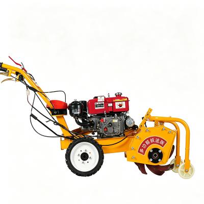 China Gasoline-Powered Mini Rotary Furrowing Loosening Power Tiller for Farm Cultivation for sale