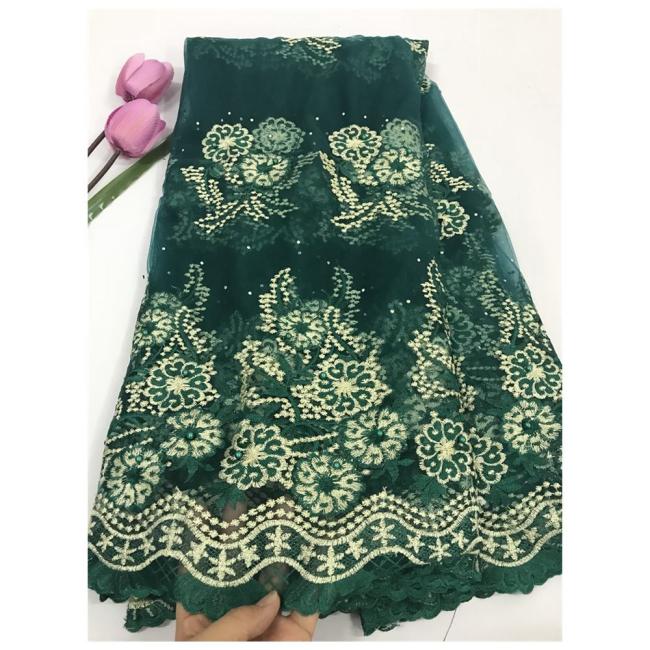 Hot selling embroidered tulle lace net lace african lace fabric