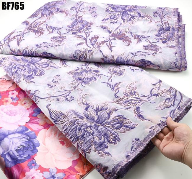 2023 African Brocade Fabric Jacquard Damask Design Brocade Jacquard Fabric High Quality For Party Wedding Dress