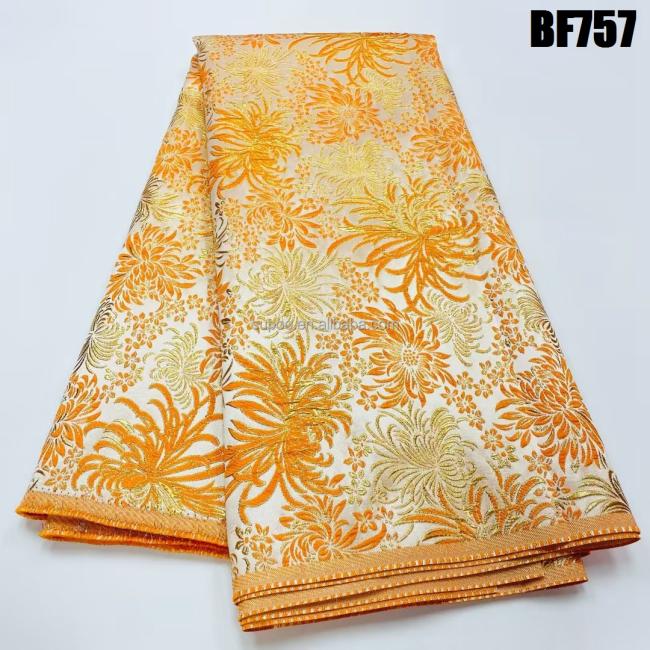 Supoo 2023 Hot selling factory price silk brocade jacquard fabric satin jacquard brocade fabric tibetan brocade fabrics