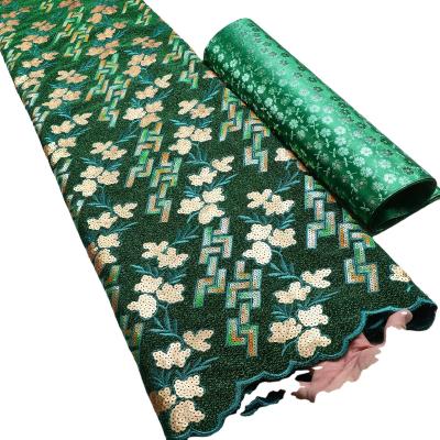 China Embroidered African French Velvet Lace Fabric for Sequins Velvet Tulle Lace Dress for sale