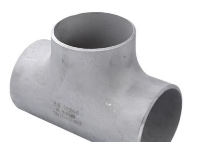 China ANSI 304 / 316l Seamless Pipe Fittings Stainless Steel Equal Diameter Tee for sale