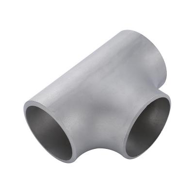 China Hot Forming Asme Seamless Pipe Fittings Butt Weld Reducing Tee 8 Inch for sale