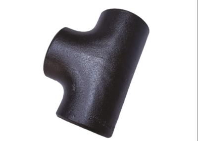 China 3000LBS ASME Black Seamless Pipe Fittings Butt Weld Connection Carbon Steel for sale