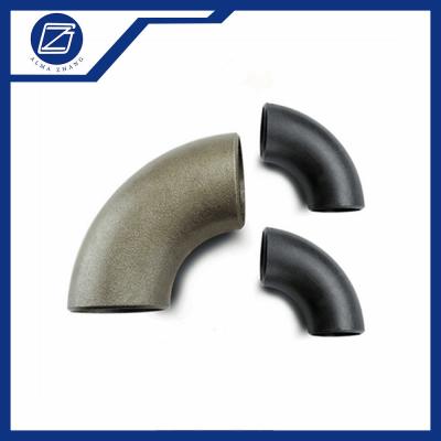 China Seamless Pipe Fittings A234 B16.9 ASME Seamless And Semi Seamless Buttweld 90 Degree Elbow for sale