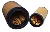 China HEPA Air Filter for Truck Engines 350x440mm with Paper Safety Filter for DAWEI EFI Applications for sale